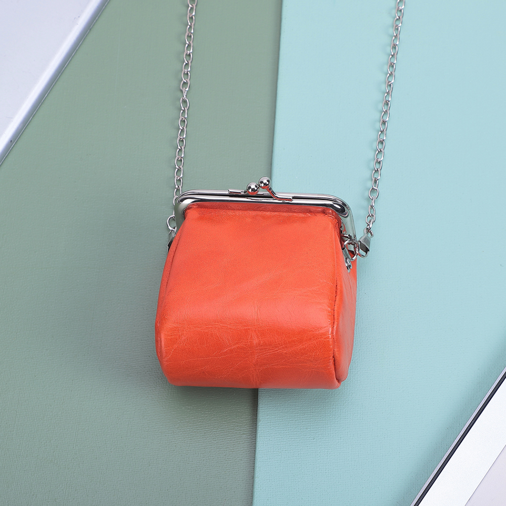 Best Head Layer Cowhide Crossbody Coin Purse Women's Small Bag ...